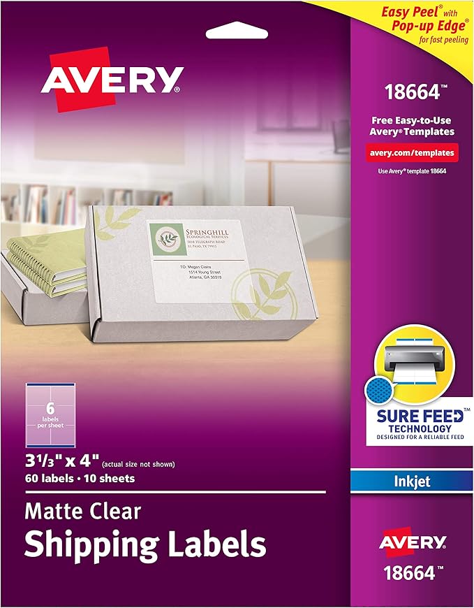 Avery 4X5 Label Template