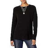 Amazon.com: Goodthreads Women's Cotton Half-Cardigan Stitch Mock Neck ...