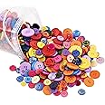 Amazon.com: 700pcs Buttons for Crafts, Assorted Size Iridescent Buttons ...