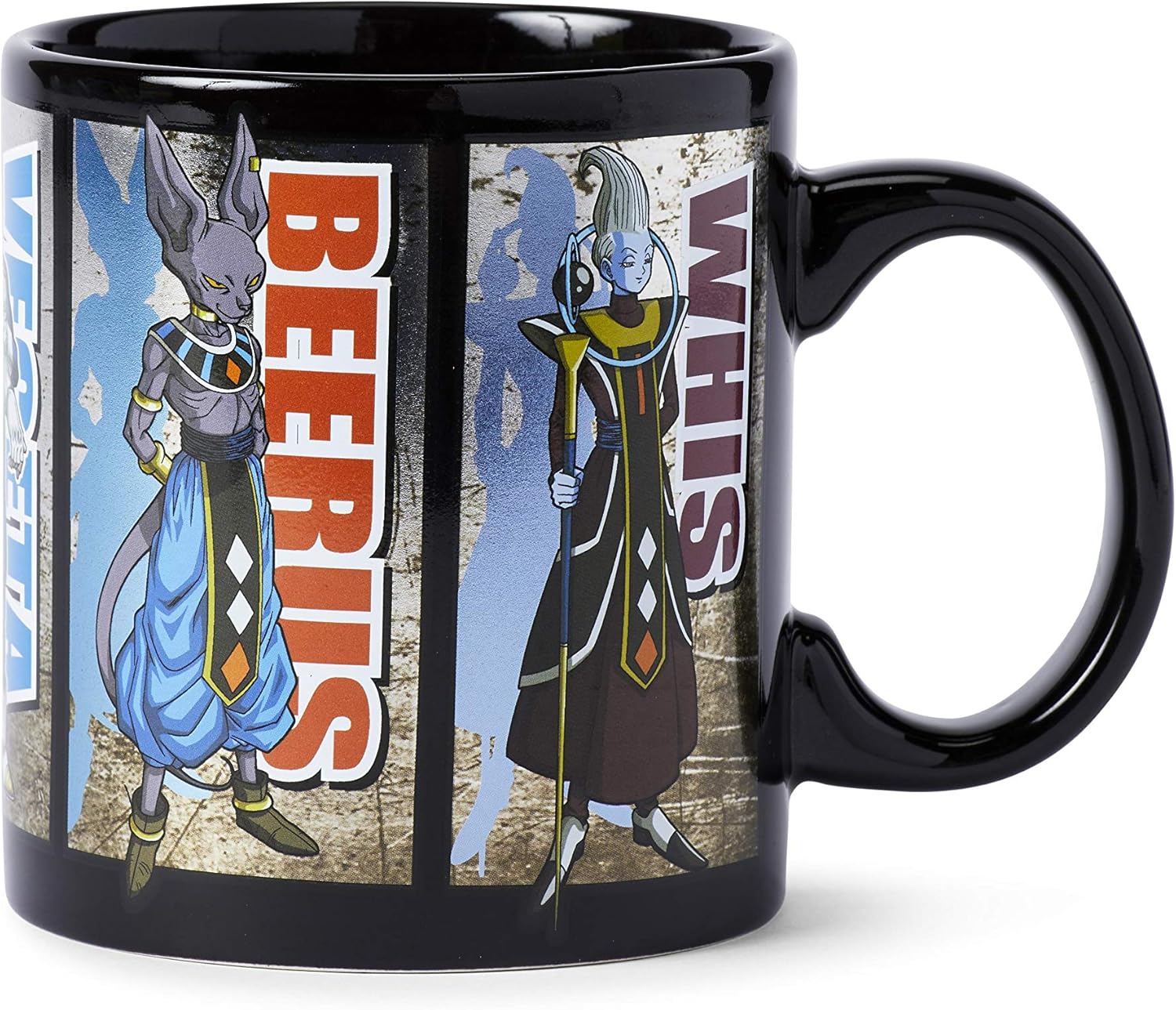 Dragon Ball Super Saiyans VS Lord Beerus Ceramic Character Mug | Holds ...