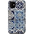 Amazon.com: iPhone 11 Sicilian Italian summer tiles Blue White mosaic ...