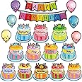 Amazon.com: Outus 20 Pcs Happy Birthday Bulletin Board Set Birthday ...