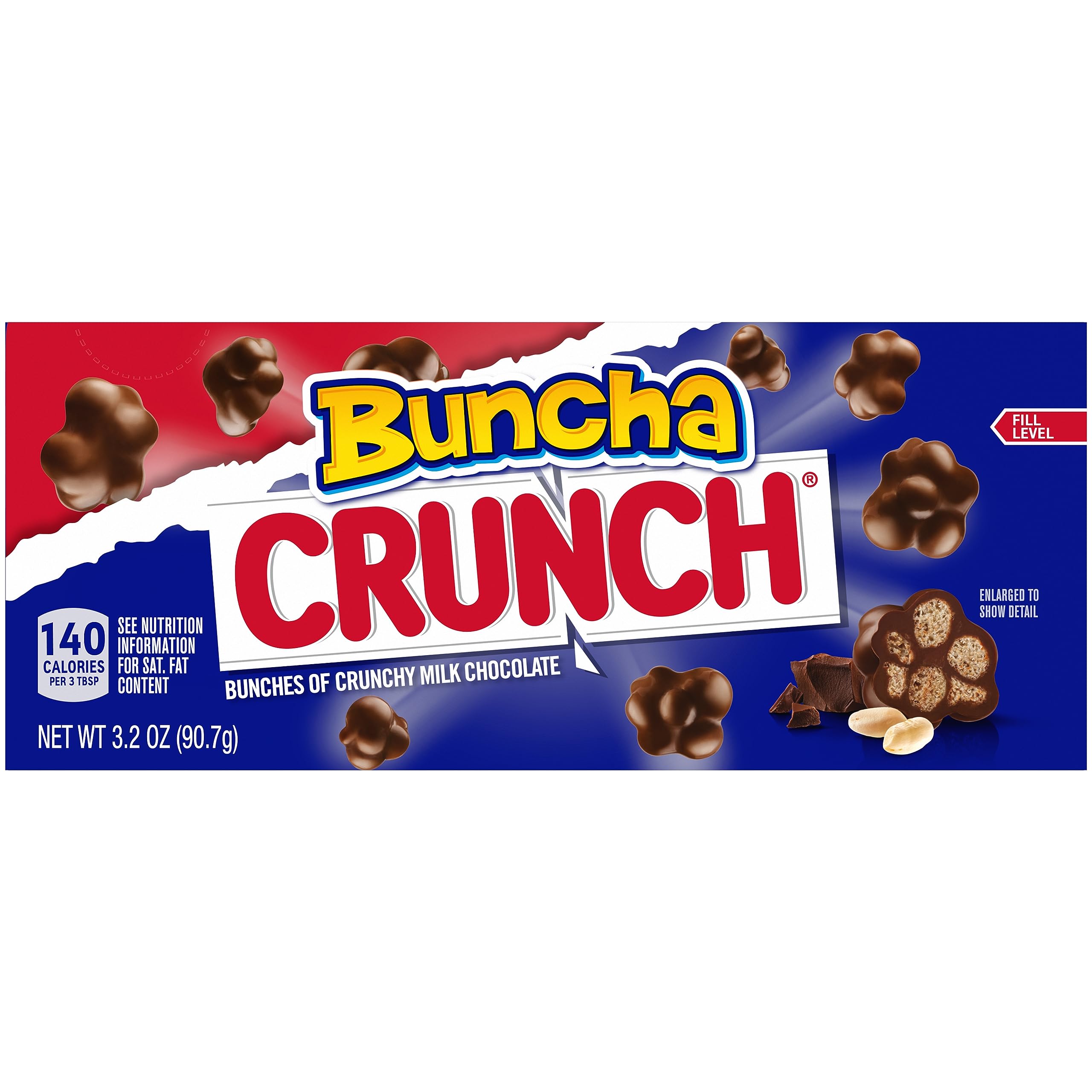 Buncha CRUNCH, Bulk 12 Pack, Milk Chocolate and Crisped Rice, Movie ...
