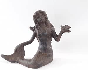 Amazon.com: Iron Sitting Mermaid Holding Starfish : Home & Kitchen