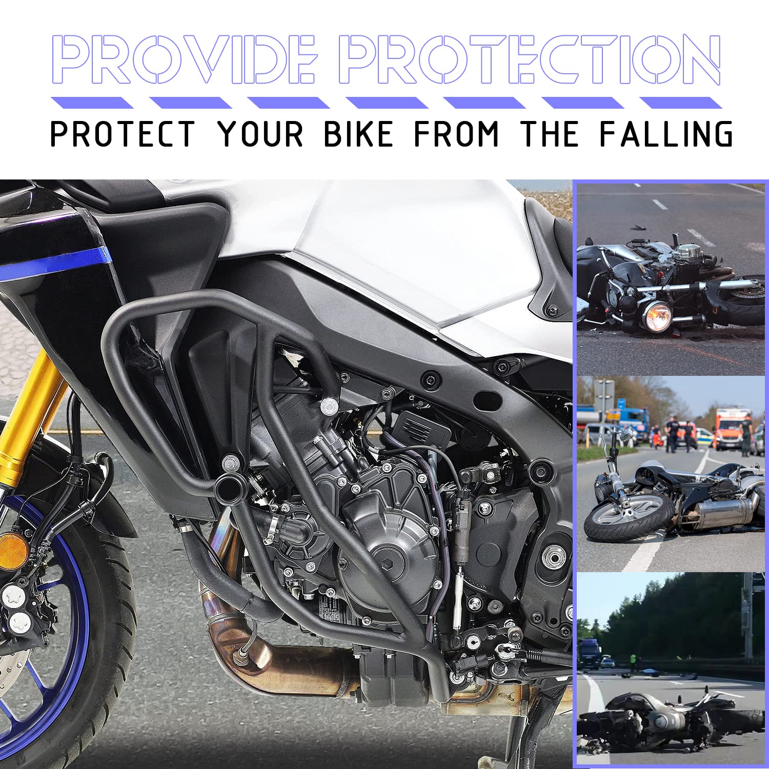 Mua TAZGANTAX Motorcycle Engine Guard Freeway Crash Bar Falling Bumper ...