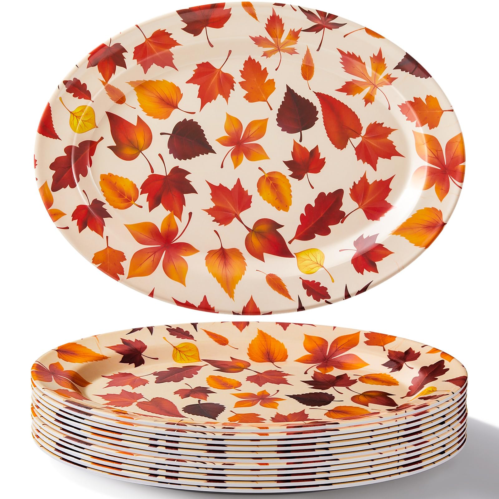 Sliner 12 Pack Thanksgiving Dishes Fall Serving Tray Thanksgiving ...