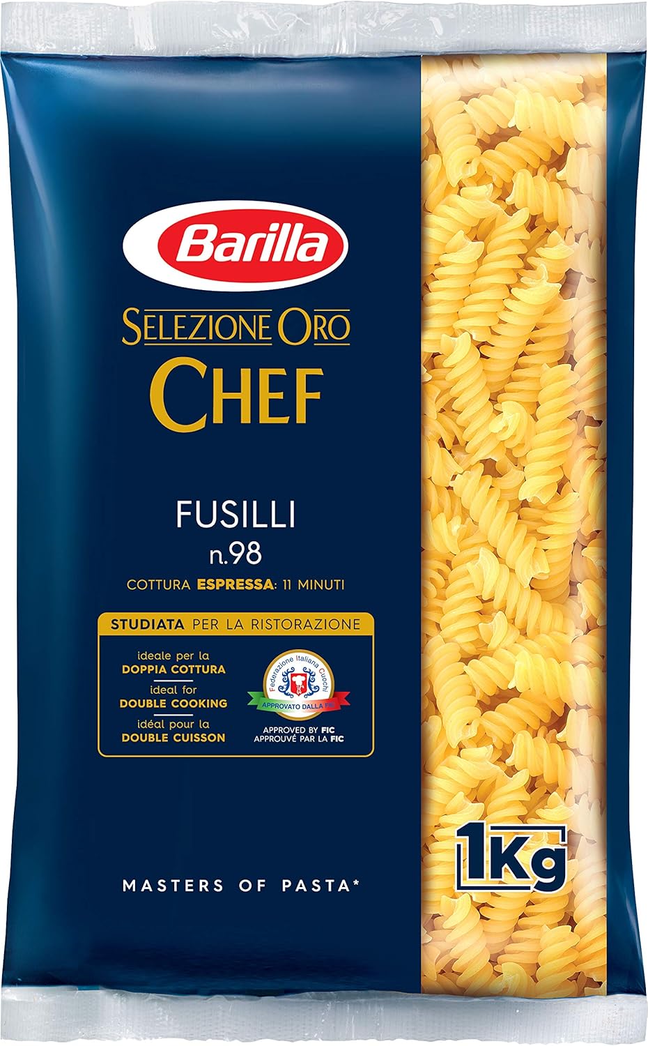 Barilla Selezione Oro Chef Fusilli Pasta, 1000g: Amazon.com.au: Grocery ...