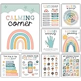 Amazon.com: Whaline 12 Sheets Calming Corner Classroom Posters Boho ...