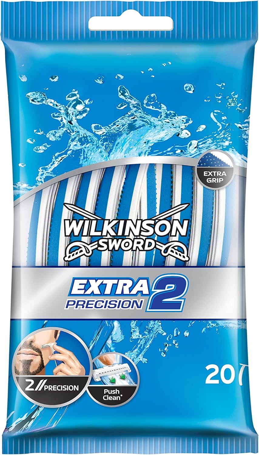 Wilkinson Sword Extra Precision Disposables Razors, Pack of 20 – BigaMart