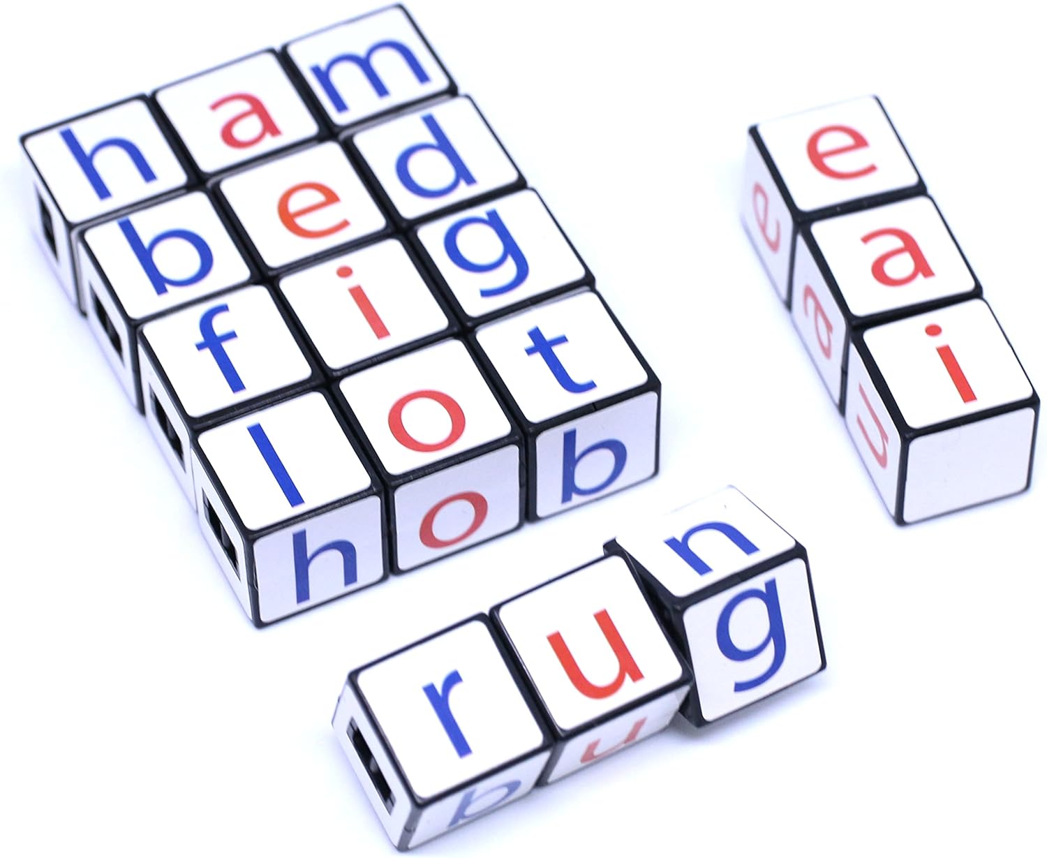 Amazon.com: UPlayToys Reading Cubes (6pcs), Montessori Phonetic Blocks ...