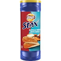 Amazon.com: Lay's Stax Buffalo Wings & Ranch Flavored Potato Crisps, 5. ...