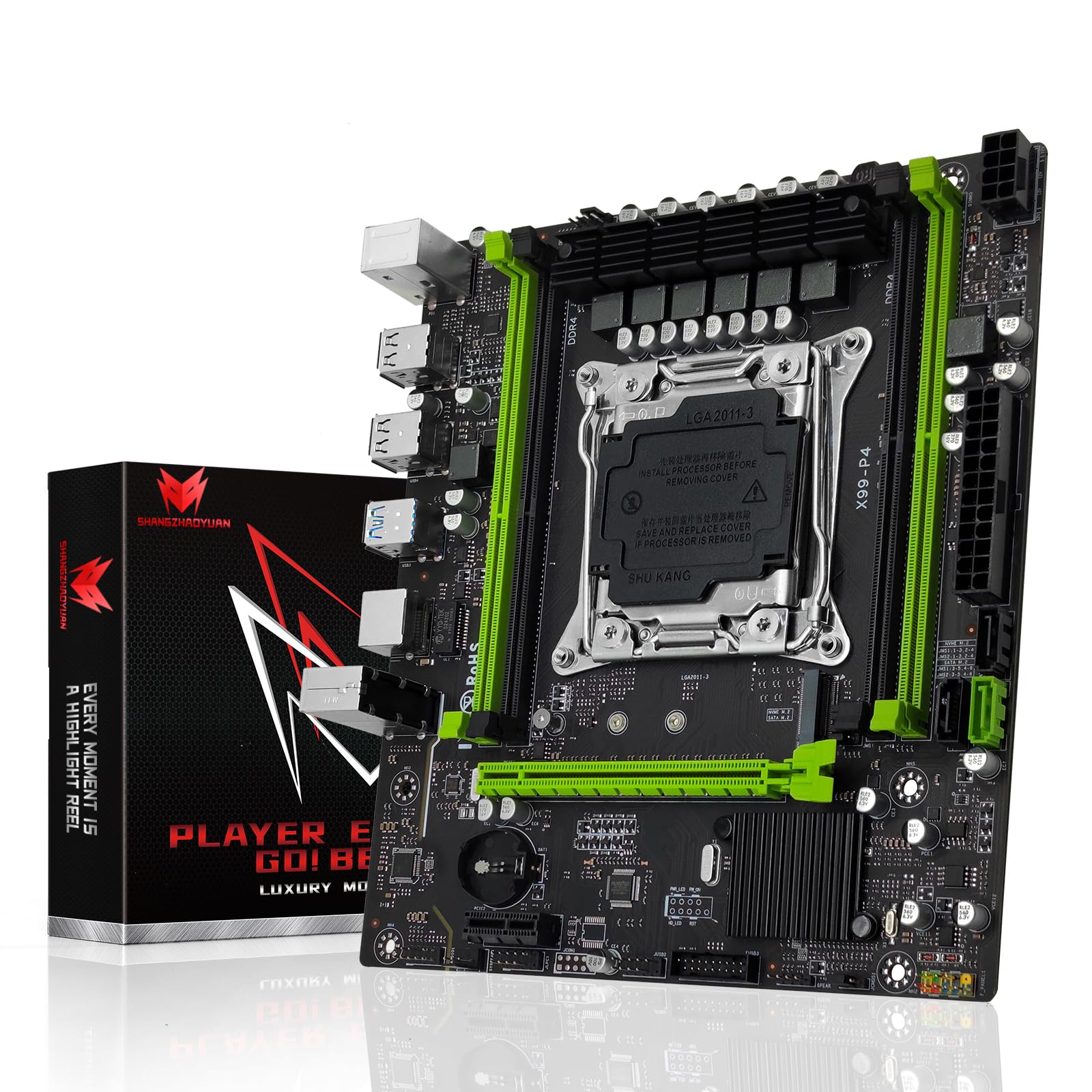 Mua SHANGZHAOYUAN X99 P4 Motherboard LGA 2011-3 Motherboard for E5 V3/V4 (NVME/SATA M.2, DDR4 ...