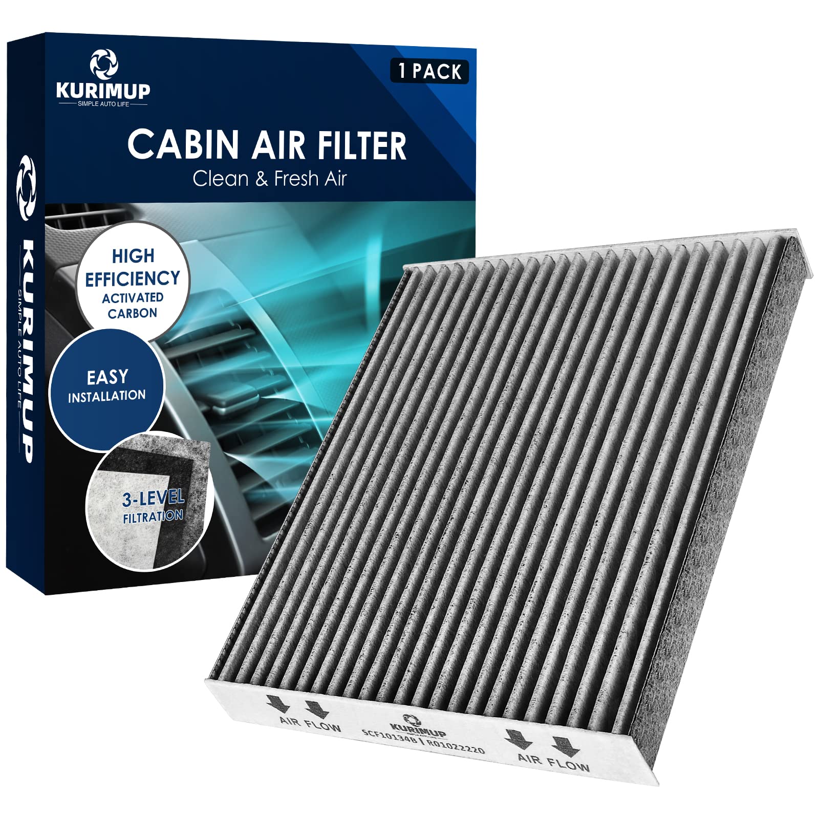 KURIMUP Cabin Air Filter,Replacement for CP134 (CF10134), Premium Cabin ...