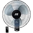 Amazon.com: SPT SF-16W90 16″ Wall Mount Fan in Black with Remote ...