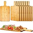 Amazon.com: 10 Pcs Bamboo Wood Cutting Board with Handle 15.7 x 7.8 ...