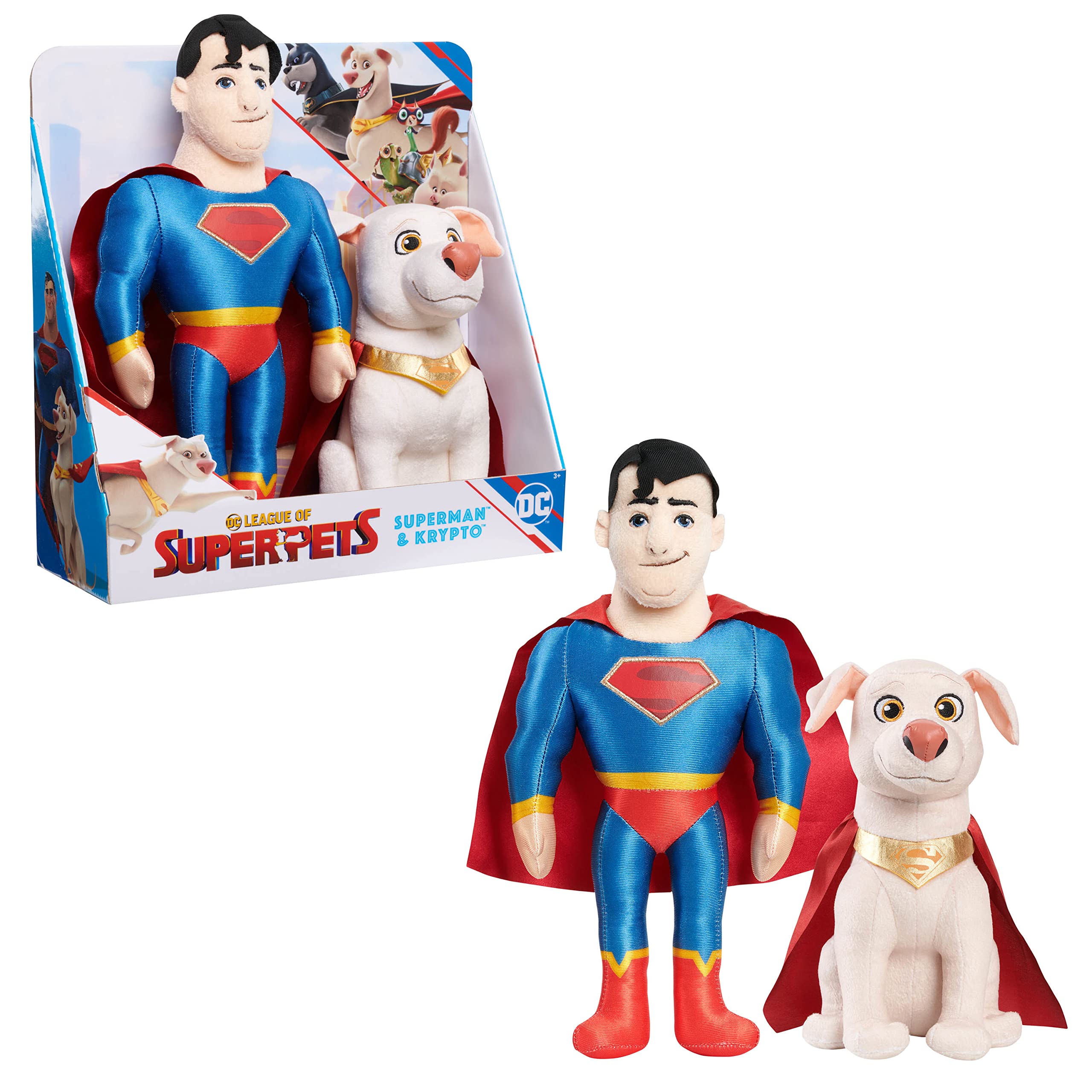 Mua DC Super Pets SUPERMAN and KRYPTO Superdog Companion 2-Pack Plush ...