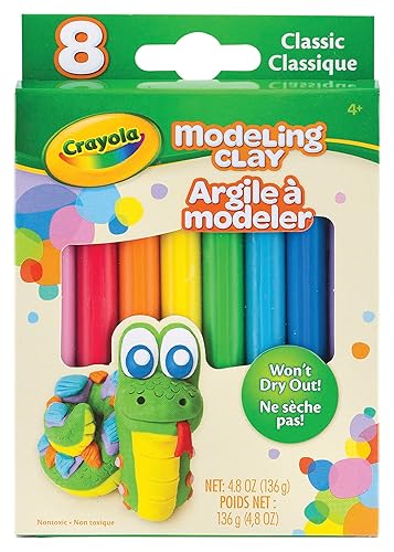 Crayola Modeling Clay, 3/5 Ounce Packs, Assorted Classic Colors, Set of ...