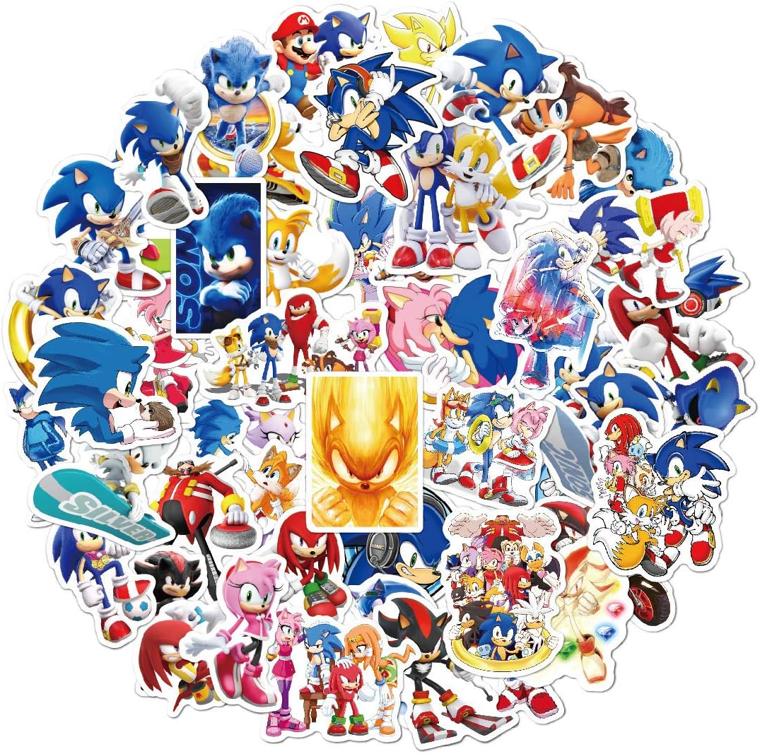 Amazon.com: 50PCS Sonic The Hedgehog Stickers for Children Teens,Girls ...