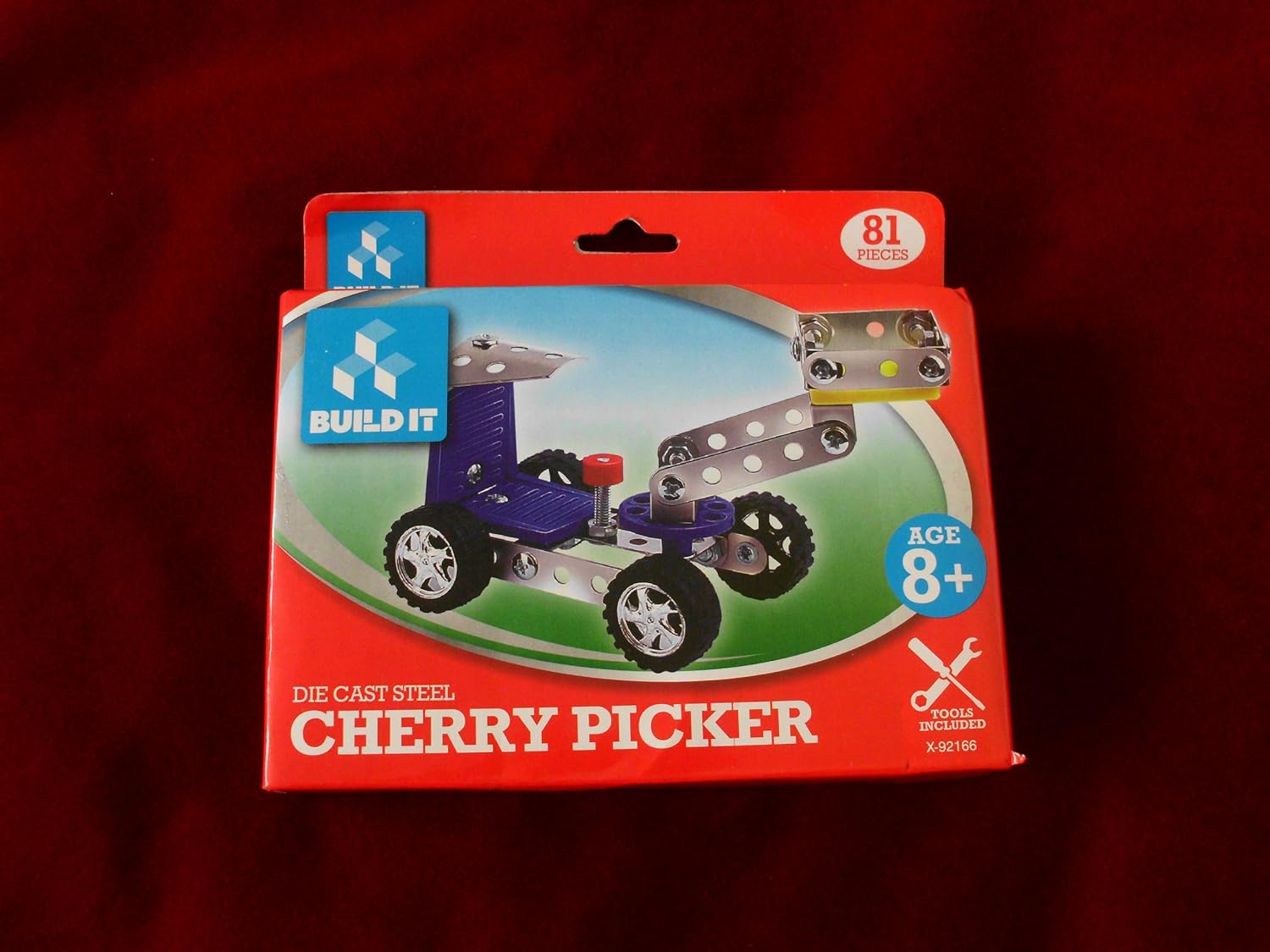 build it die cast steel cherry picker 81 pieces age 8+years – BigaMart