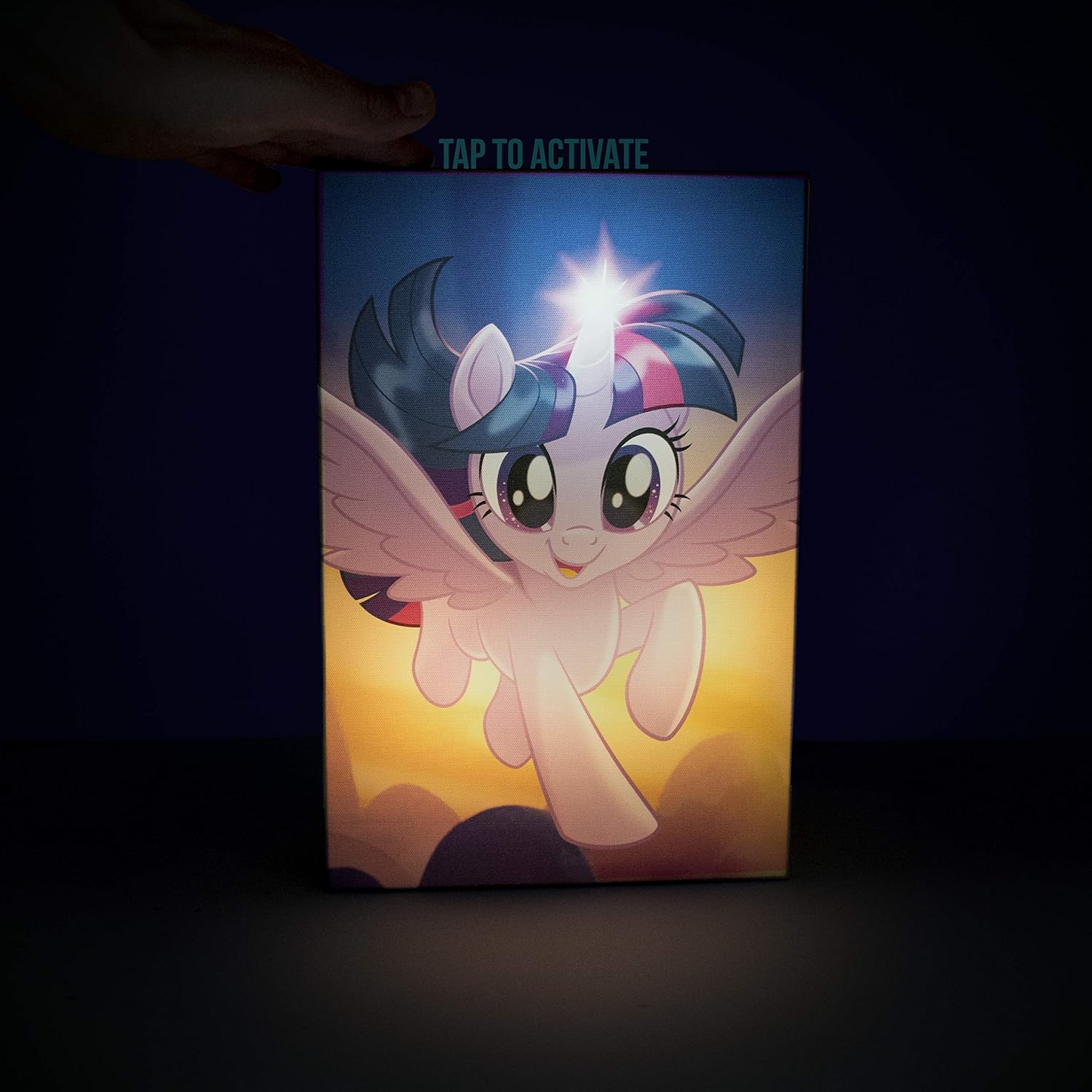 My Little Pony Illuminated Canvas Night Light – Tap Activated Twilight ...