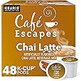 Amazon.com: Cafe Escapes, Chai Latte Tea Beverage, Single-Serve Keurig ...