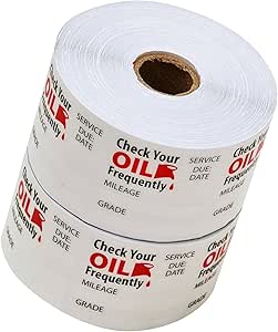 Oil Change Stickers Static Cling 1,000 Stickers: Amazon.ca: Tools ...