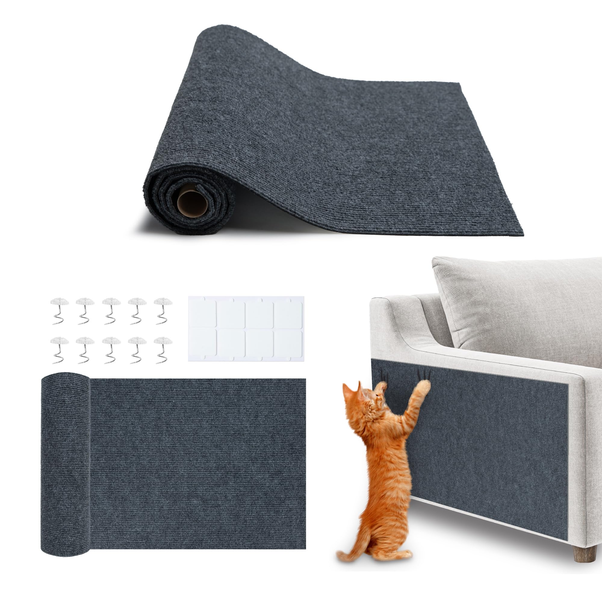 Best Pet Supplies Catify Peel & Stick Cat Scratching Mat – Self ...