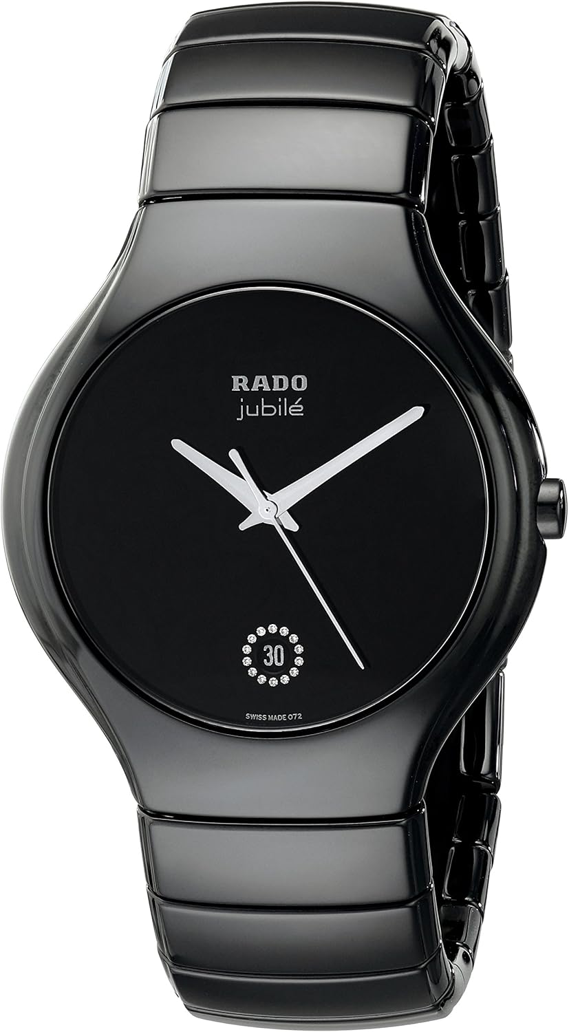 Rado True Noir Pure Jubile Diamant Céramique Montre Homme R27653722 ...