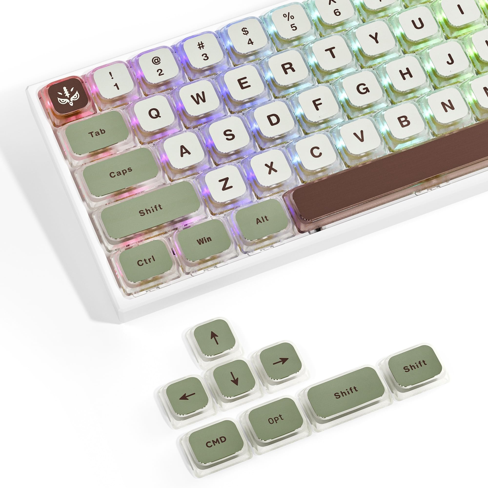 Mua dagaladoo PBT Key cap125 Keys,Low Profile Misty keycaps,Pudding ...