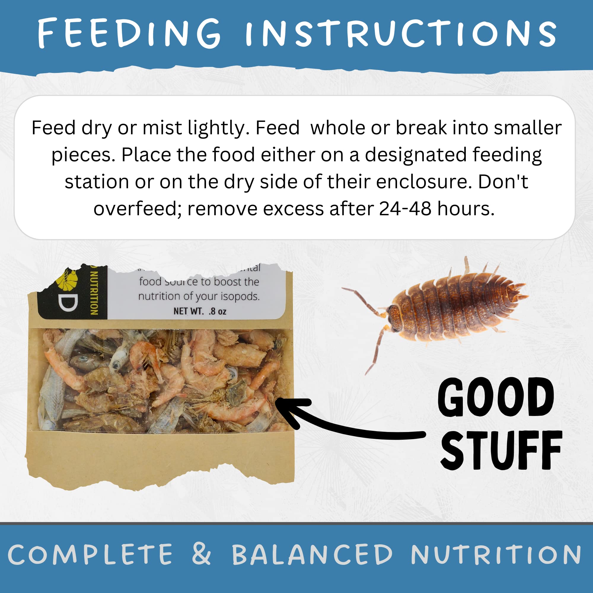 Mua Isopod Depot Iso Chow Protein Pack .8 oz - Premium Isopod Food ...