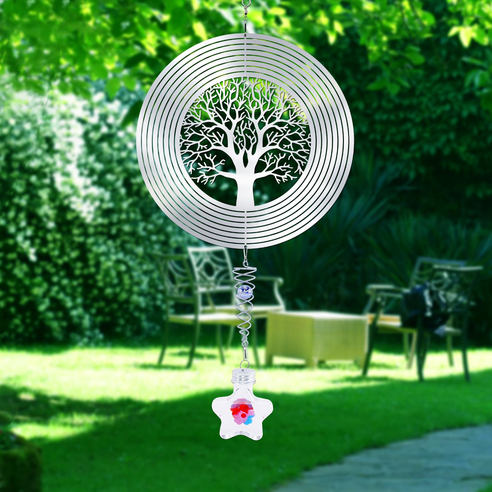 Mua Remiawy Wind Spinner Outdoor 3D Stainless Steel Tree of Life ...