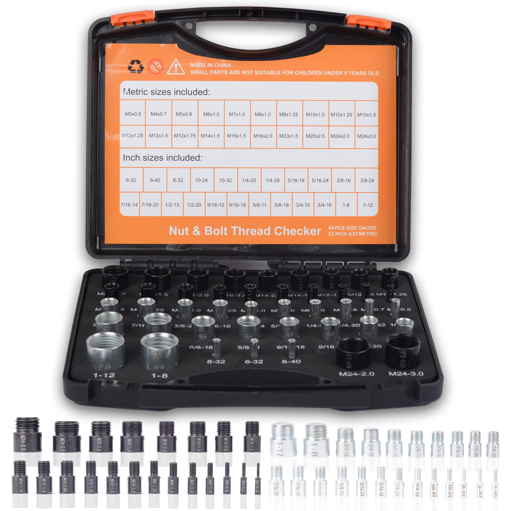 Mua stalye Nut and Bolt Thread Checker – Practical Thread Checker Box ...