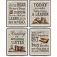 Amazon.com: ETVISO Reading Posters For Library 8x10,Book Club ...