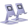 Amazon.com: Nulaxy 2 Pack Dual Folding Cell Phone Stand, Fully Adjustable Phone Holder for Desk ...