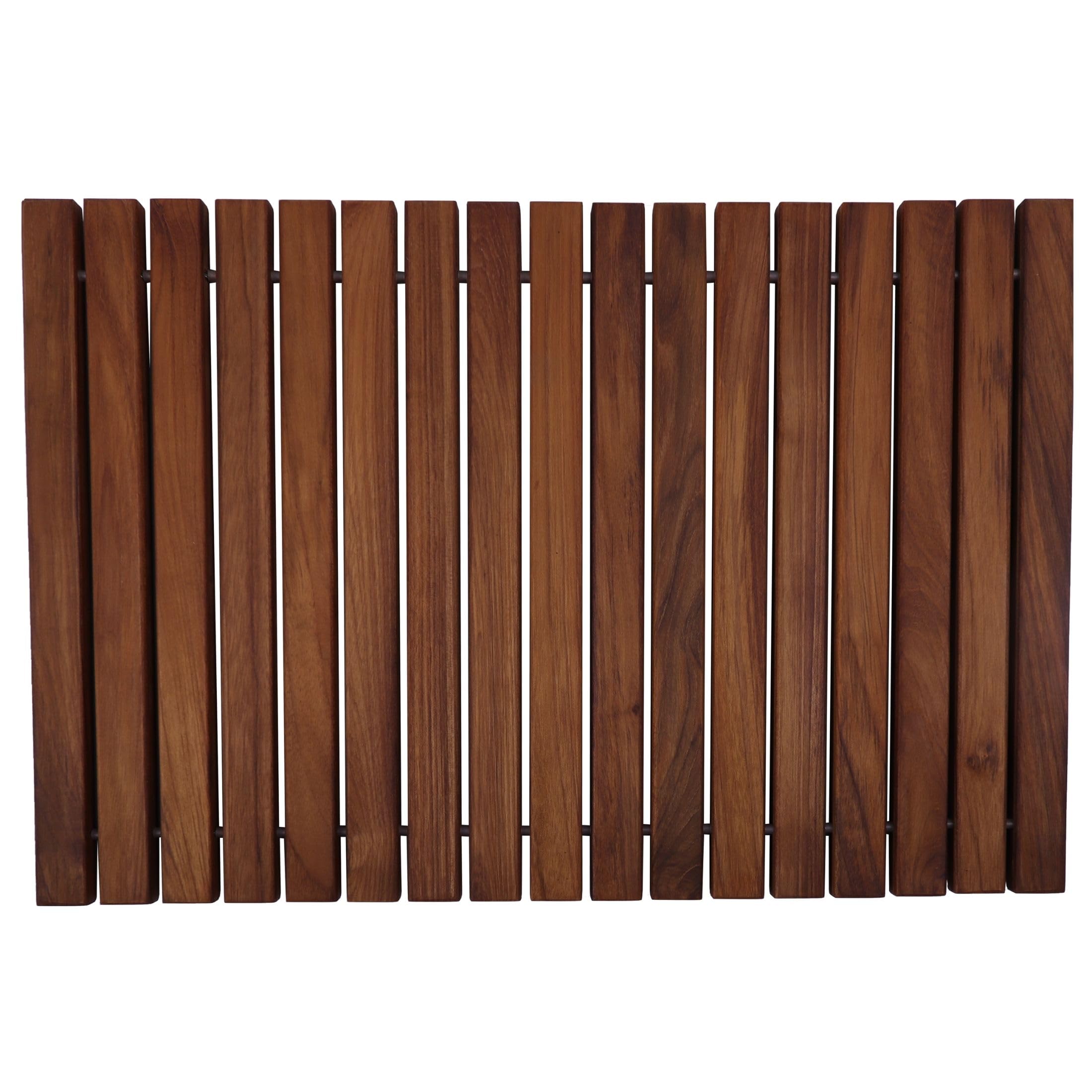 Nordic Teak 100% Solid Teak Wood String Mat - Indoor and Outdoor Use ...