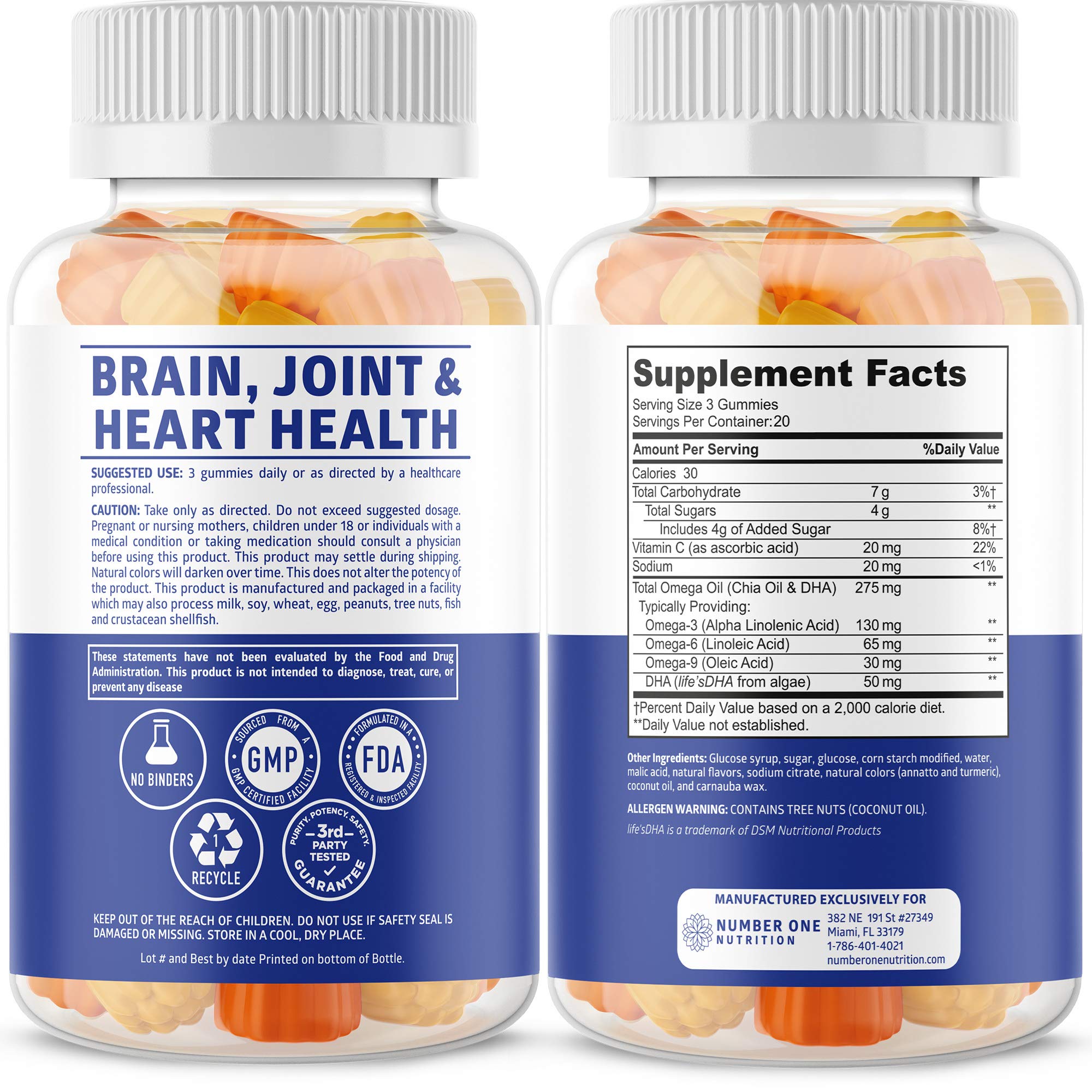 Mua N1N Premium Omega 3 6 9 + DHA Gummies [Vegan, Plant Based] Natural ...