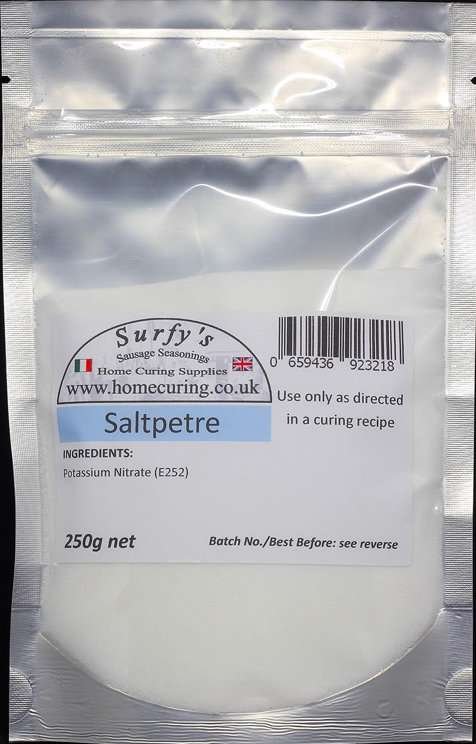 Saltpetre, Food Grade 99.9% Purity (250g): Amazon.co.uk: Grocery