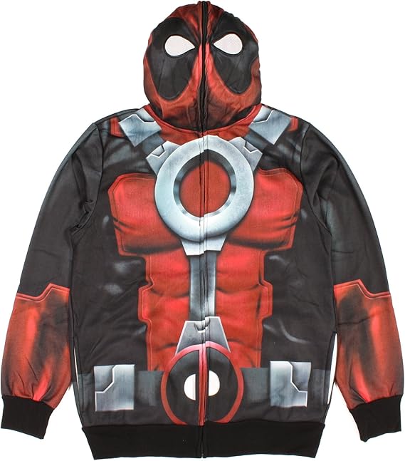 Marvel Deadpool Mr. Pool Costume Hoodie Sweatshirt (Adult Small ...