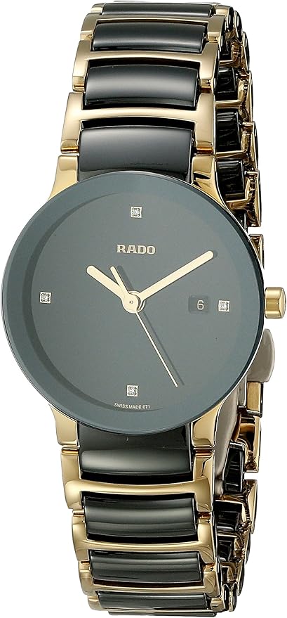 Rado Mujer r30930712 Centric Jubile dos tonos de negro reloj pulsera de ...
