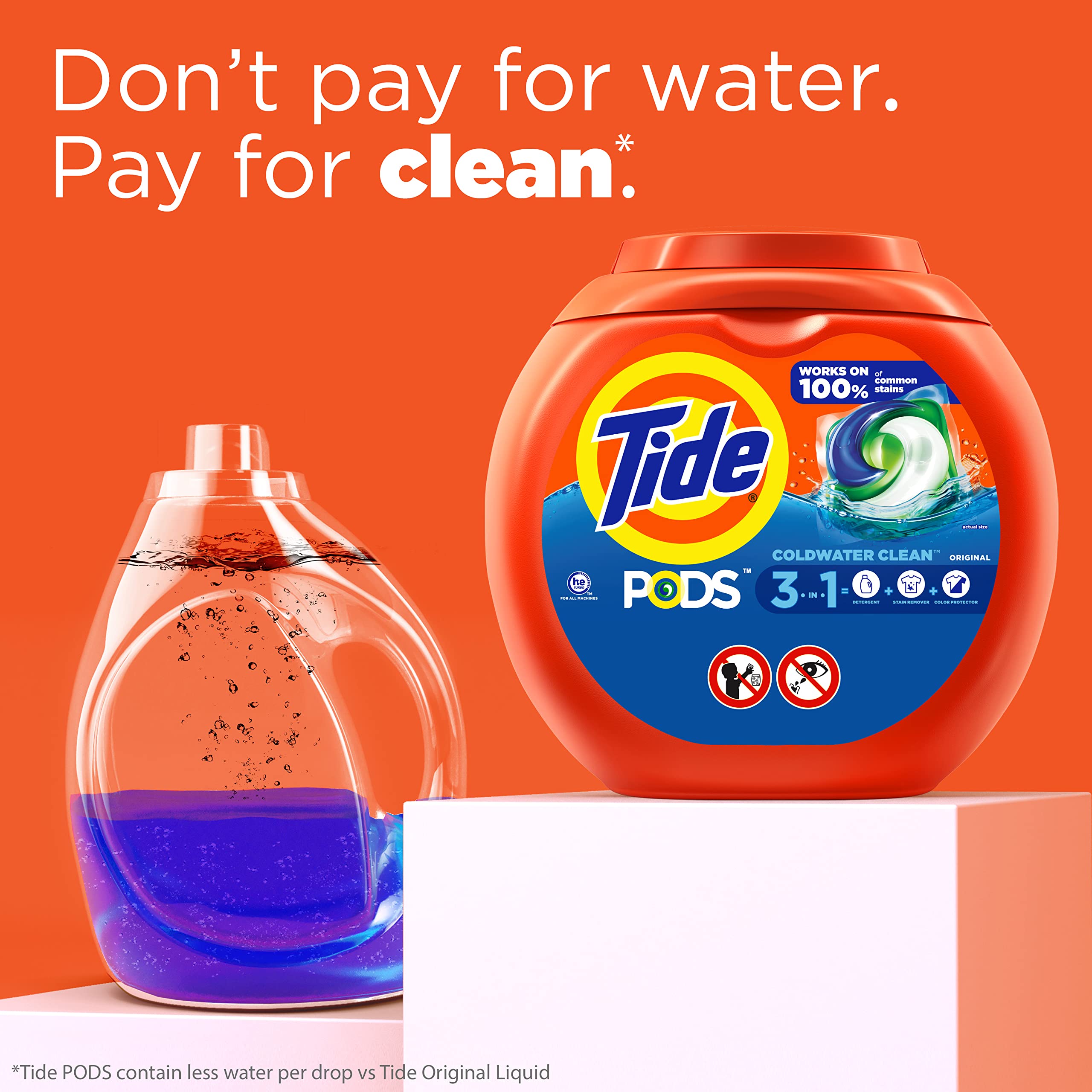 Mua Tide PODS Laundry Detergent Soap Pods, HE Compatible, Original, 81 ...