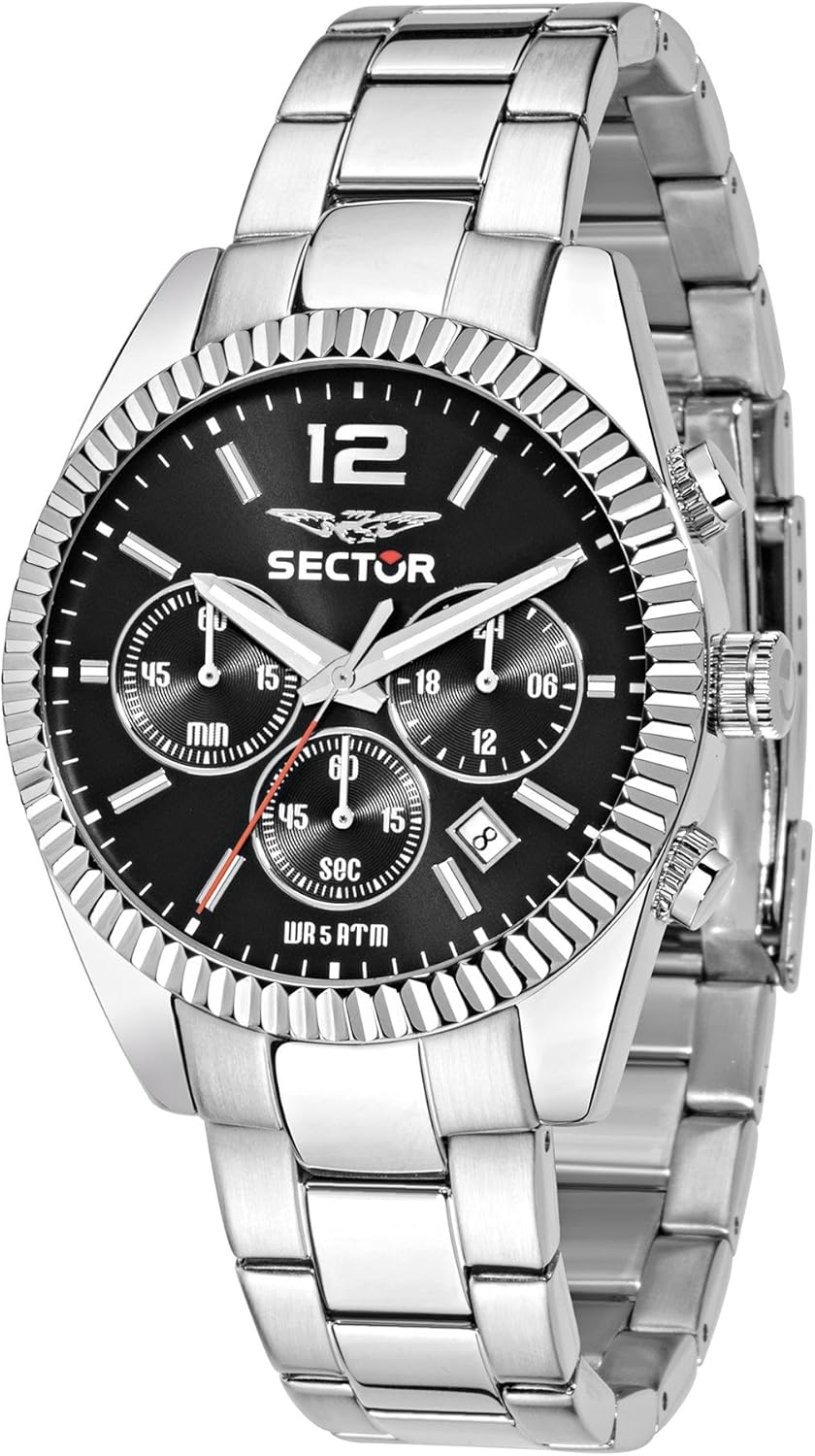 Sector Men's Analogue Quartz Watch with Stainless Steel Strap ...