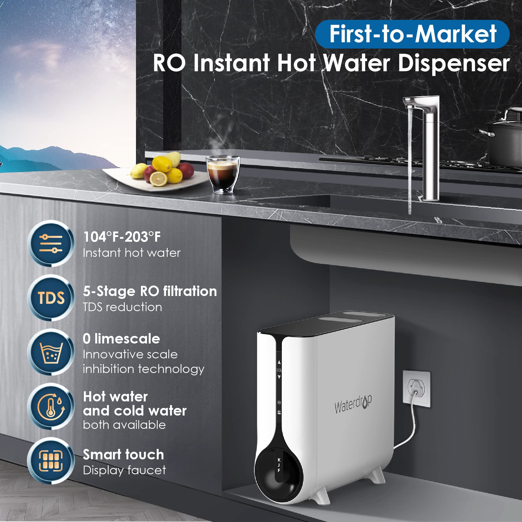 Mua Reverse Osmosis System, Instant Hot Water Dispenser, 600 GPD ...