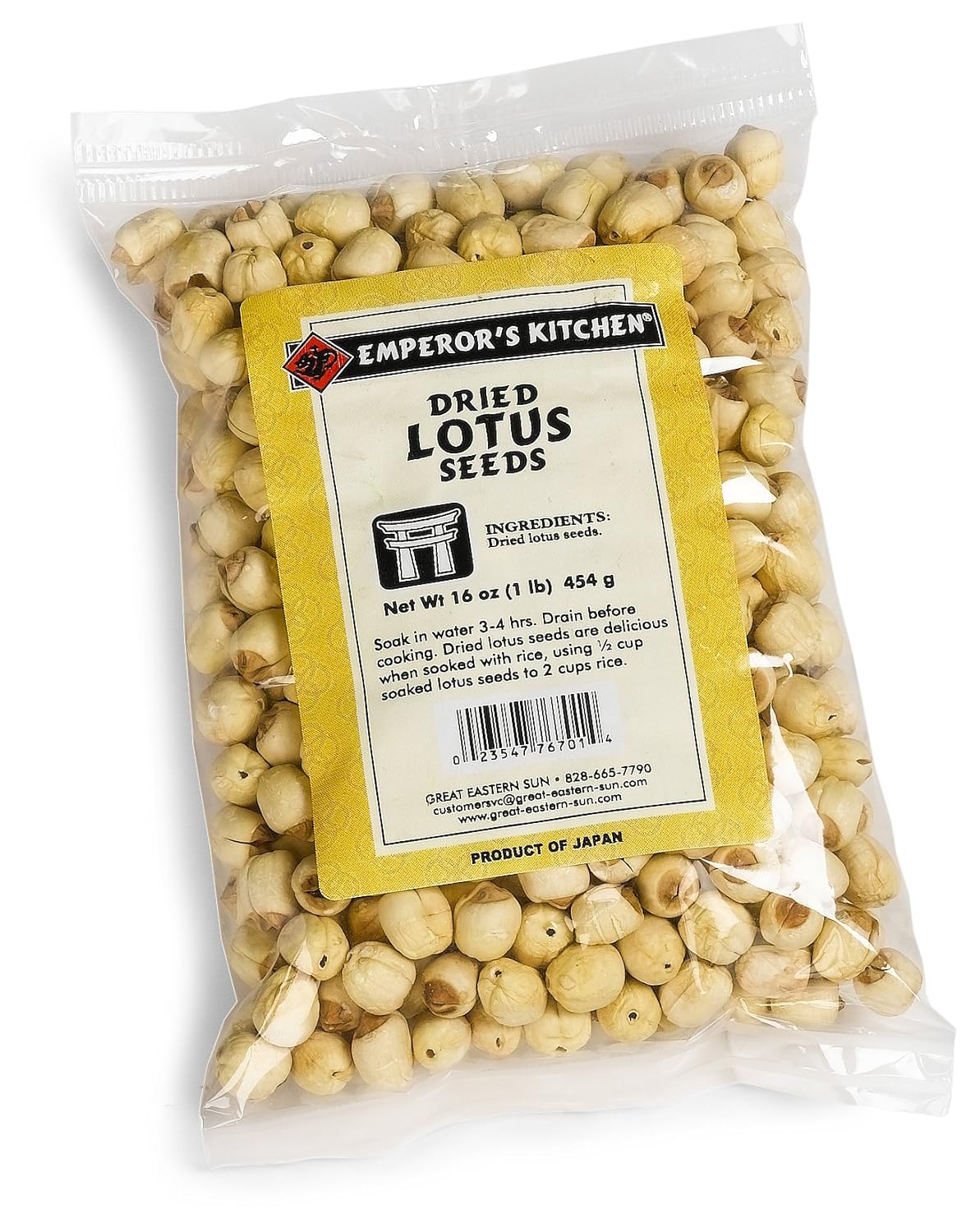 Amazon.com : Emperor's Kitchen Dried Lotus Seeds, 16-Ounce Bags (Pack ...