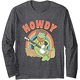 Amazon.com: Disney The Muppets Kermit The Frog Howdy Retro Chest Logo T ...