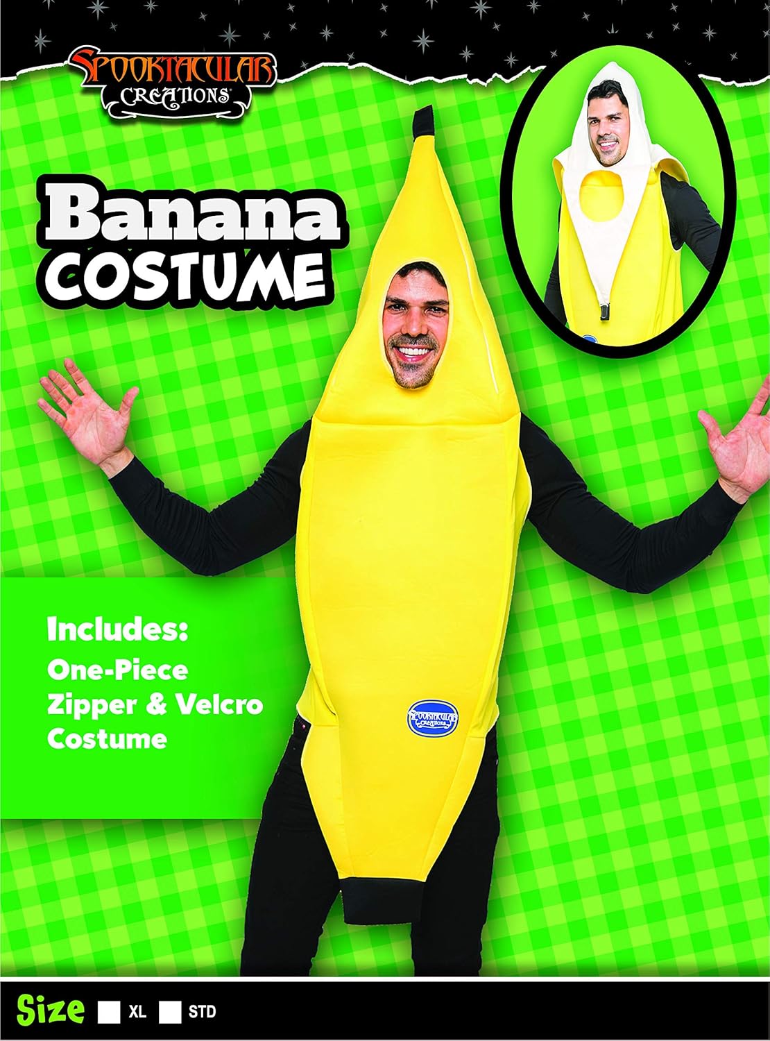 Spooktacular Creations Appealing Banana Costume Adult Deluxe Set for ...