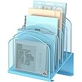 Amazon.com: Delifox 1Pack Inclined Desk File Organizer, 5-Section ...