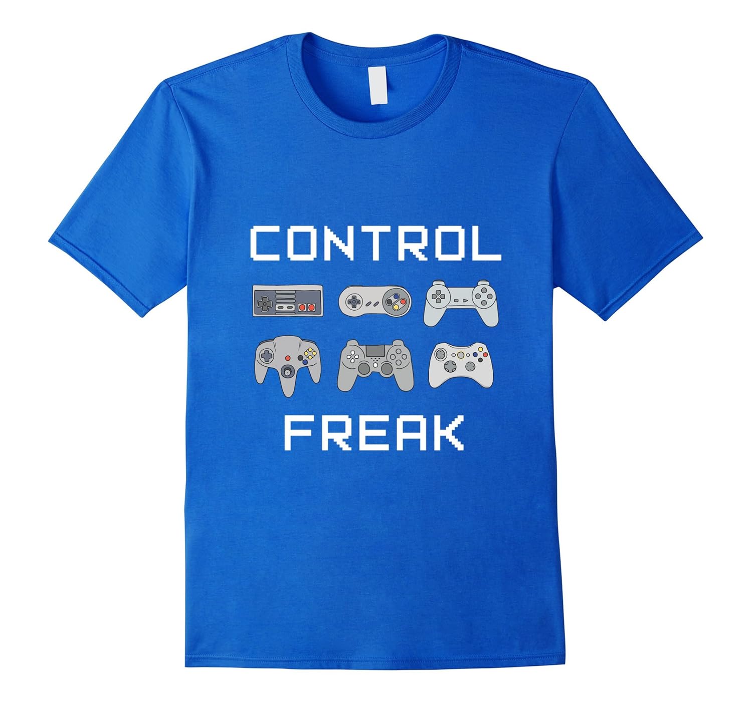 Funny Gamer Shirt Control Freak Gaming Controller Retro Tee-Art ...