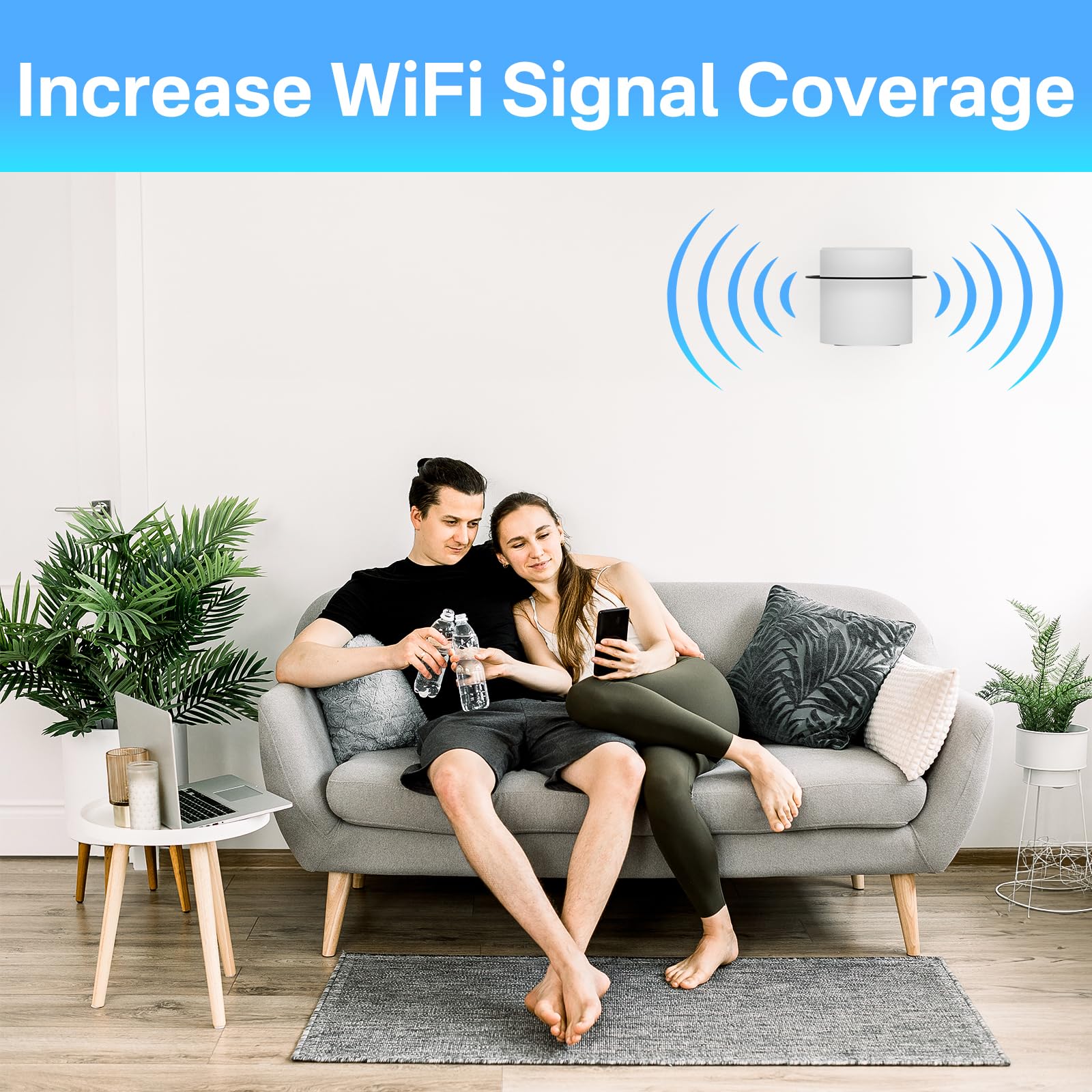 Black Metal Router Wall Mount Shelf For TP-Link Deco X20, X55, X55 Pro ...