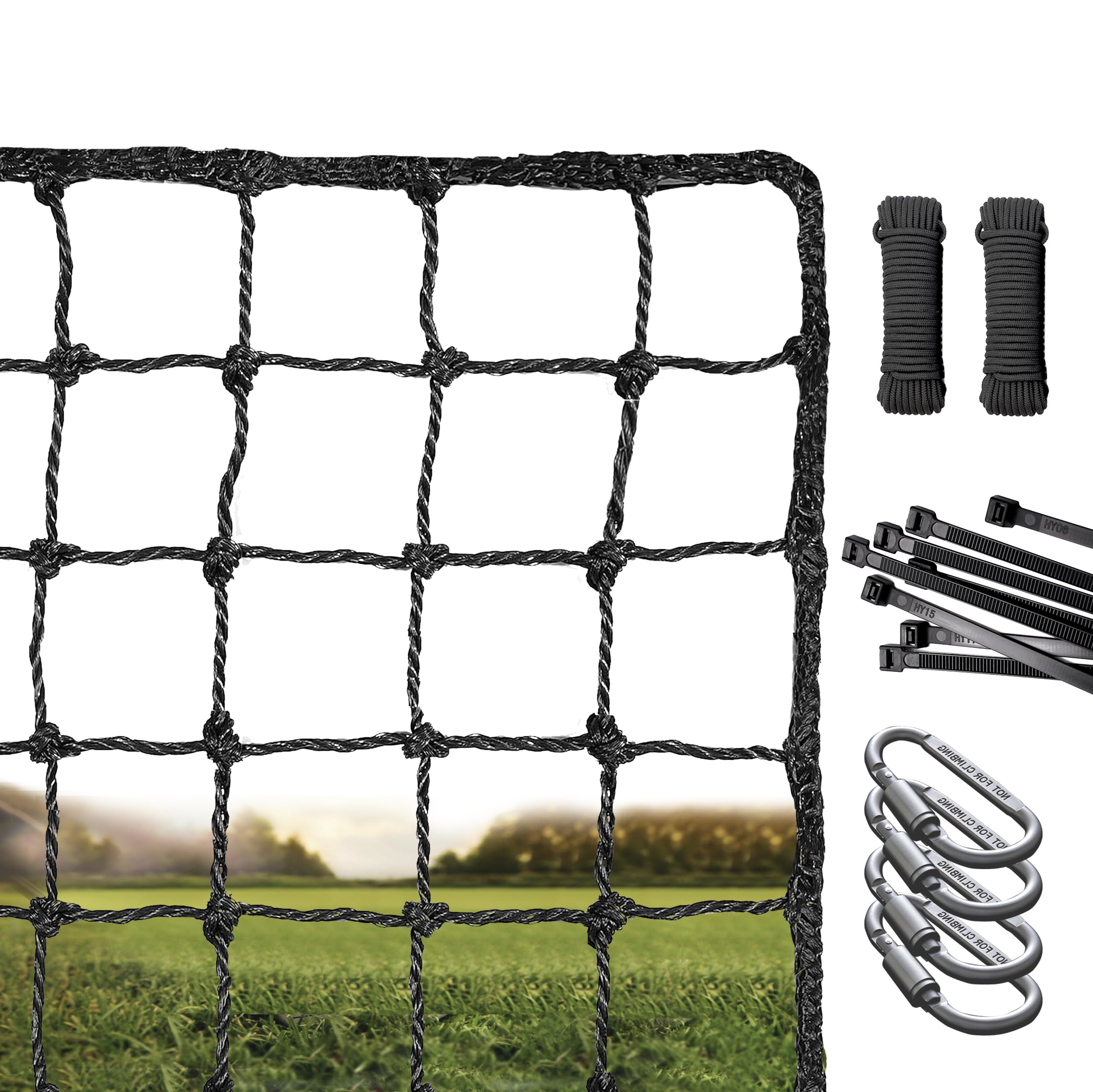 Diolili Baseball Softball Backstop Nets, Heavy Duty Sports Netting with ...