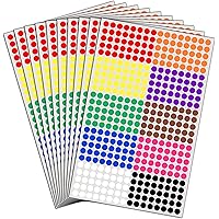 Amazon.com: 6000 Pack, 1/4" Small Colored Dot Stickers Round Labels ...